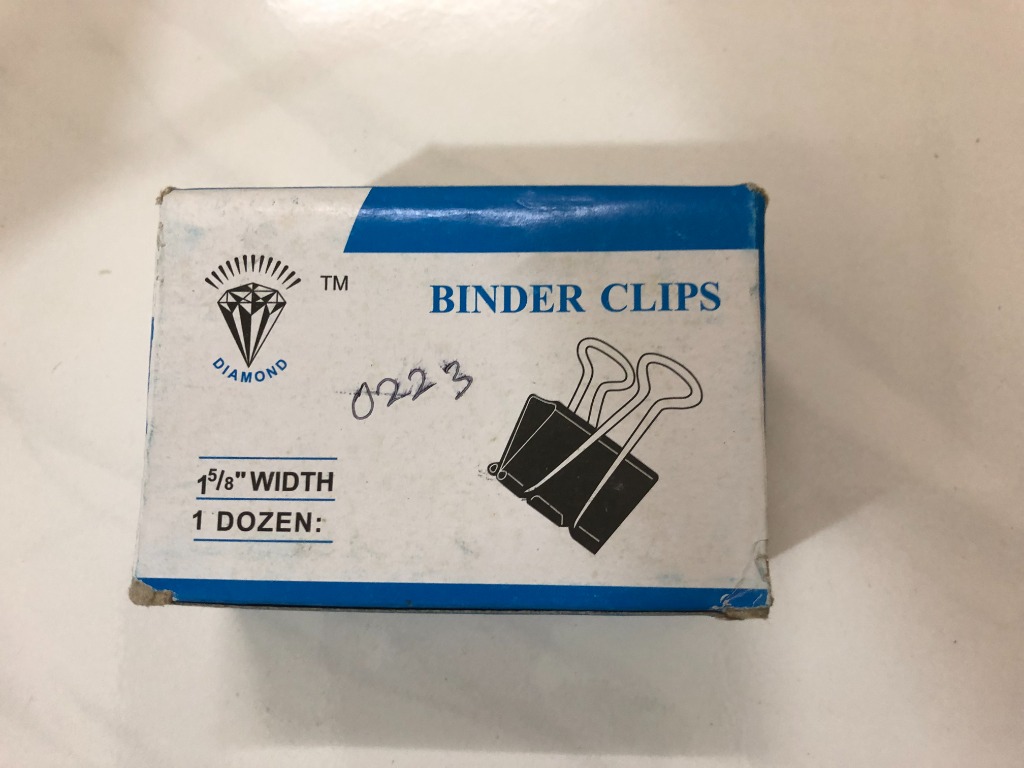 Diamond Binder Clips 1 Dozen (41mm), Hobbies & Toys, Stationery & Craft ...