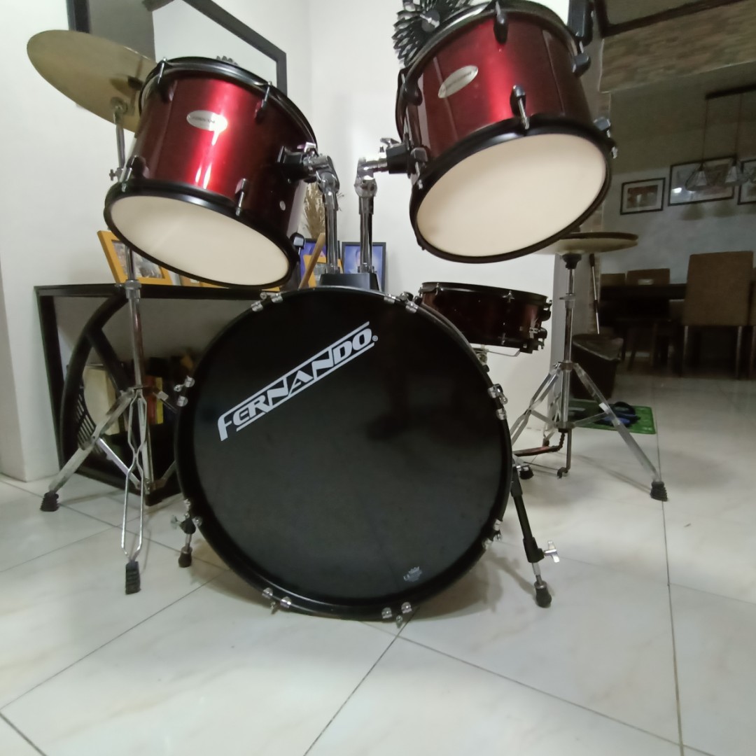 DRUM SET ( Fernando), Hobbies & Toys, Music & Media, Musical ...