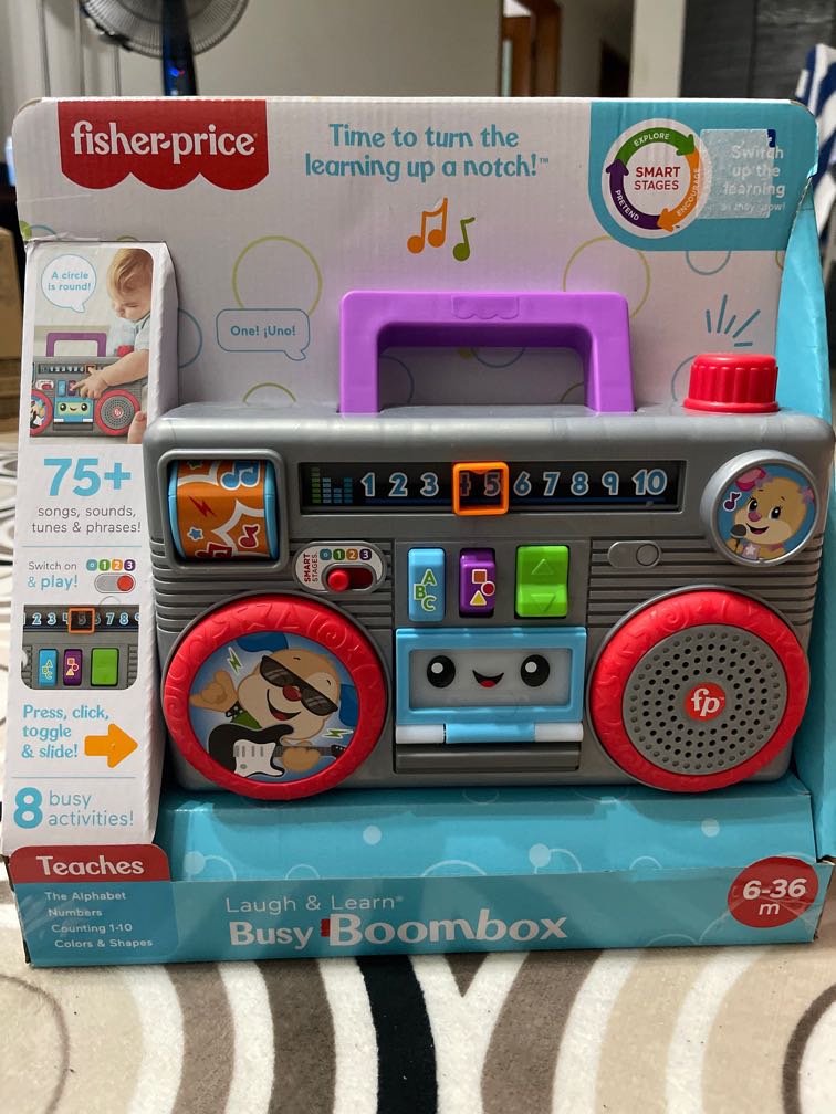 Fisher-price Busy Boombox, Babies & Kids, Infant Playtime on Carousell