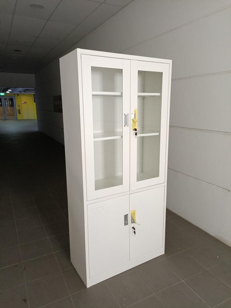 GEAR Metal Half Display Cabinet in IVORY, Furniture & Home Living ...