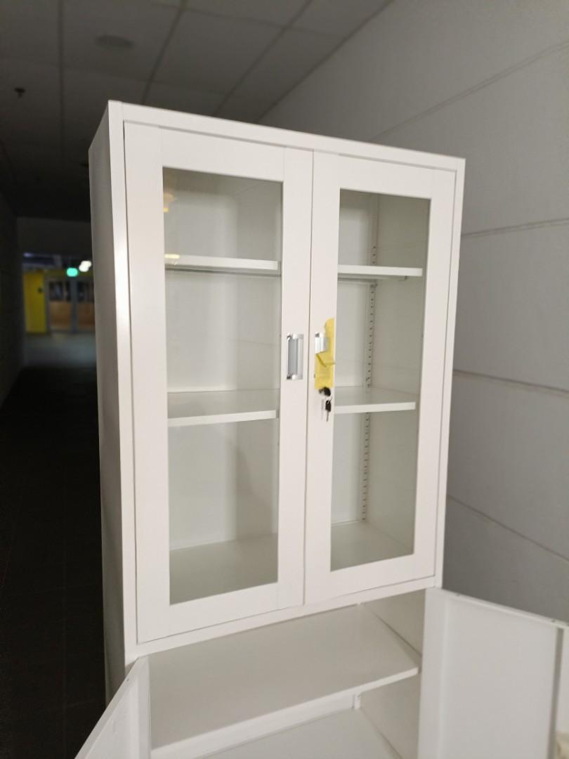 GEAR Metal Half Display Cabinet in IVORY, Furniture & Home Living ...