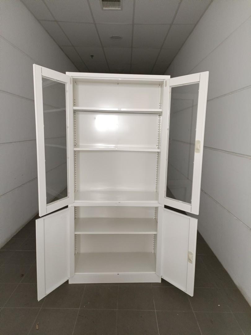 GEAR Metal Half Display Cabinet in IVORY, Furniture & Home Living ...