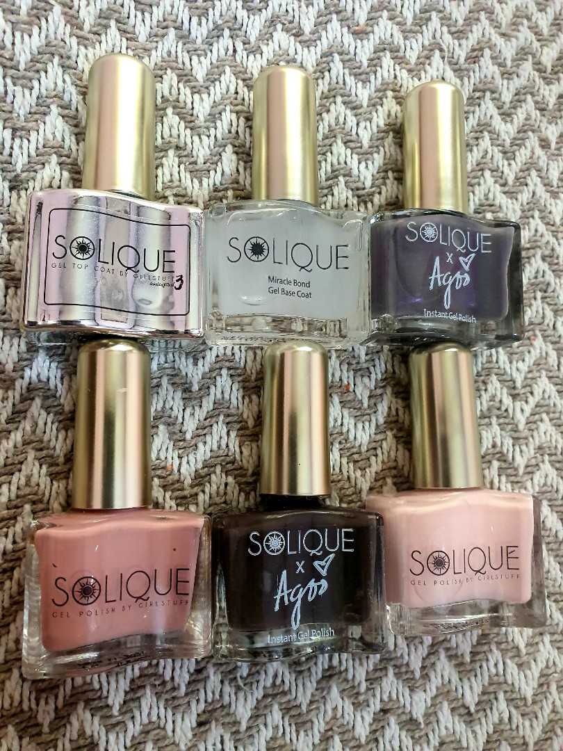 Gel effect nail polish Solique cutics, Beauty & Personal Care, Hands ...