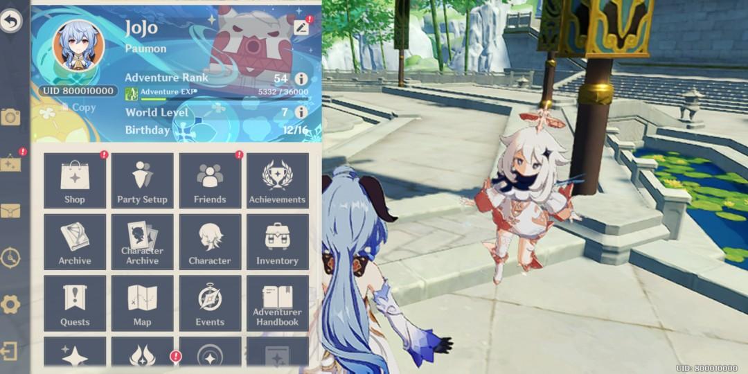 Genshin Impact Account ASIA AR54 with a cool uid, Video Gaming, Gaming ...