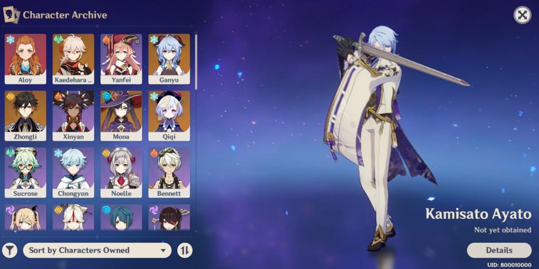 Genshin Impact Account ASIA AR54 with a cool uid, Video Gaming, Gaming ...