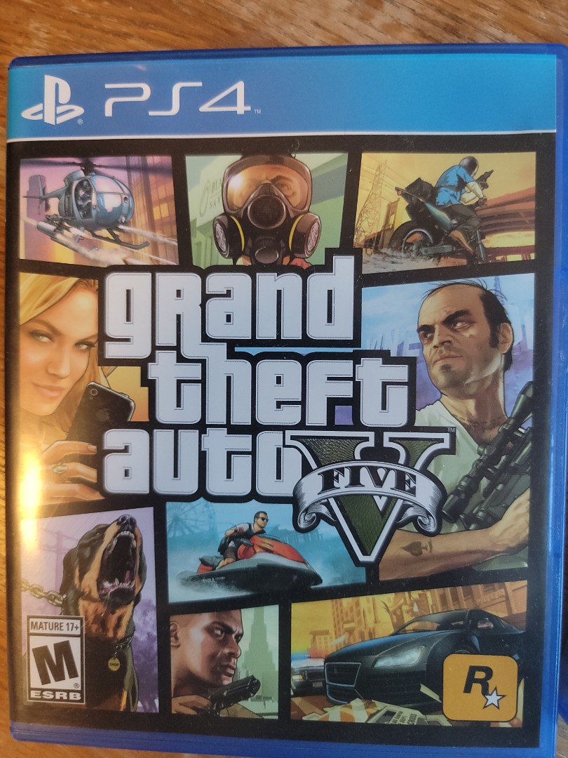 GTA 5 disc, 電子遊戲, 電子遊戲, PlayStation - Carousell