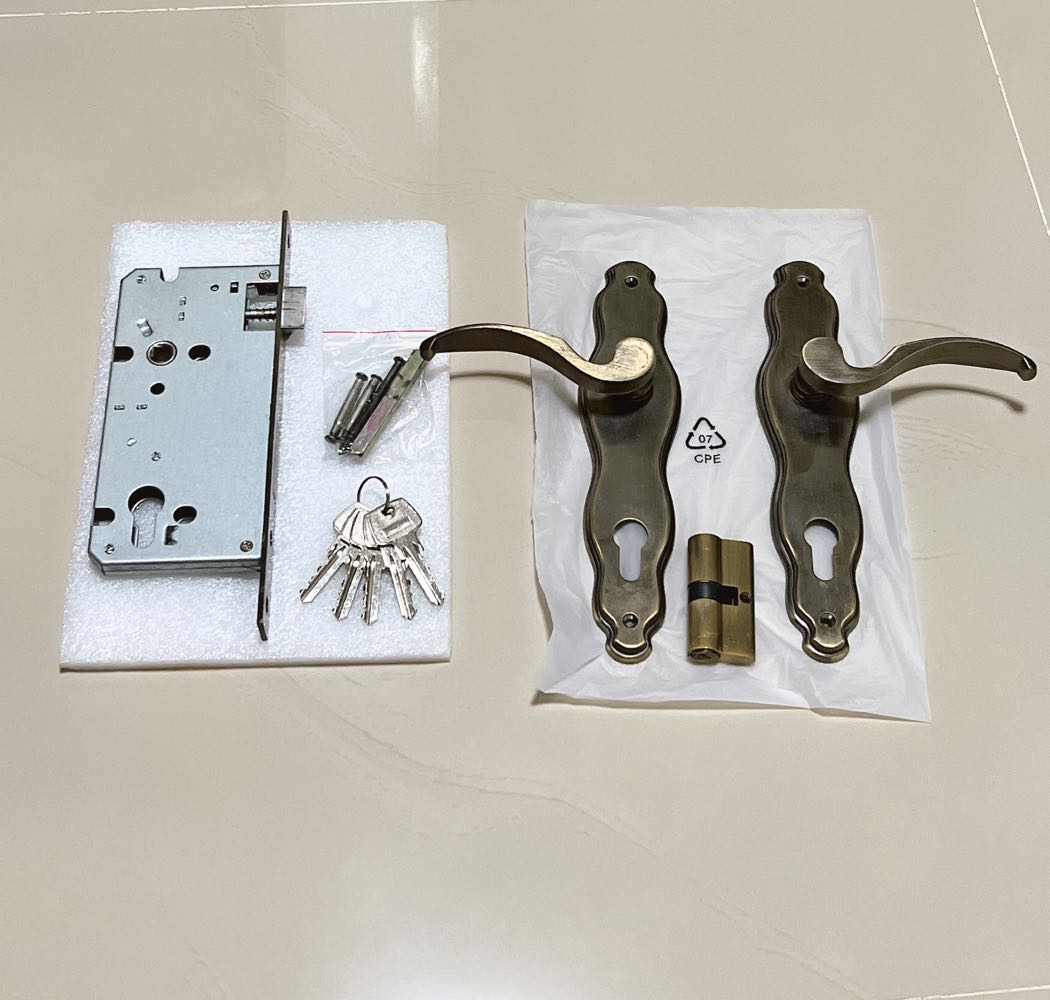 HDB gate lock, Furniture & Home Living, Security & Locks, Locks, Doors ...