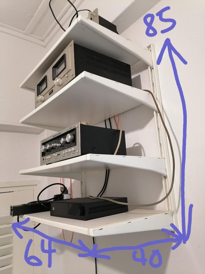 IKEA ALGOT Wall Shelves, brackets, tracks etc, Furniture & Home Living ...