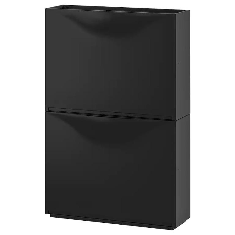 IKEA Trones Black Shoe Cabinet/ Storage, Furniture & Home Living ...