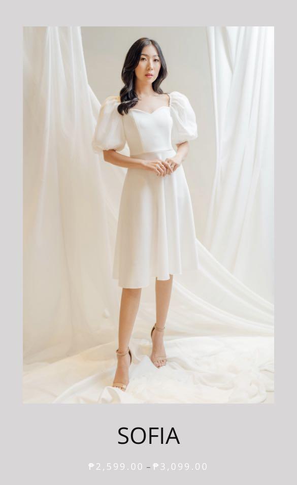 KARIMADON SOFIA Sweetheart Neck Light Pink Dress, Women's Fashion, Dresses & Sets, Dresses on ...