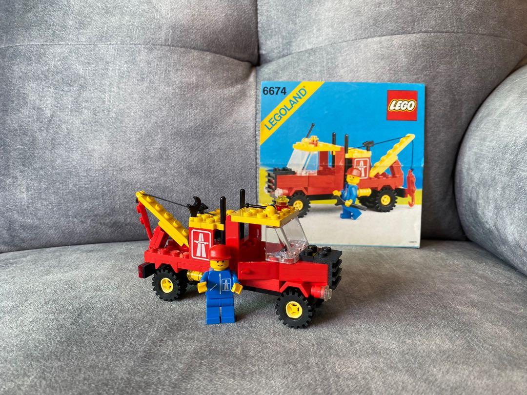 Lego 6674 Crane Truck 起重機卡車 有說明書 懷舊珍藏 樂高迷必備, 興趣及遊戲, 玩具 & 遊戲類 - Carousell