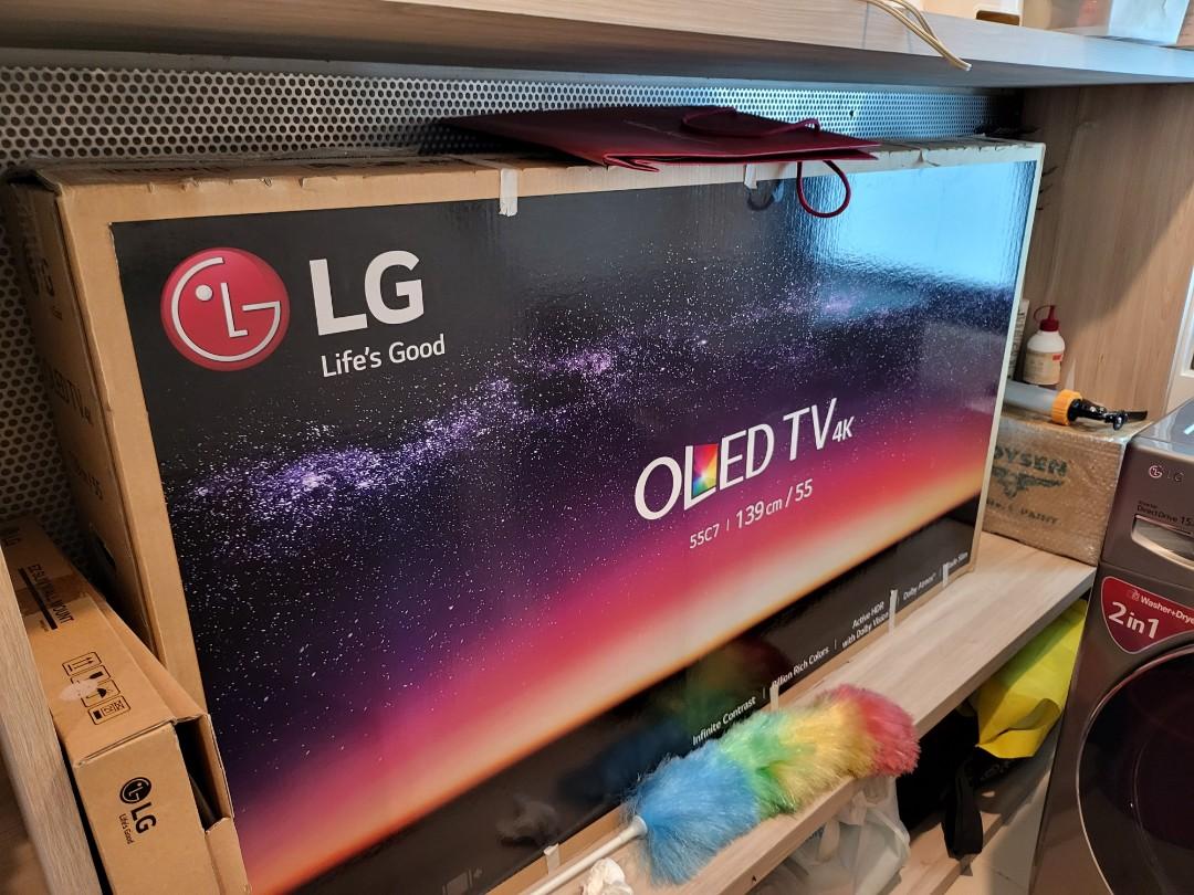 LG OLED55C7P 55 Inch 4K Ultra HD Smart OLED TV, TV & Home Appliances ...