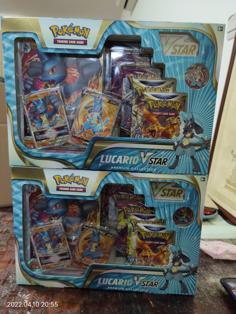 Lucario V star premium collection 2 boxes, Hobbies & Toys, Toys & Games ...