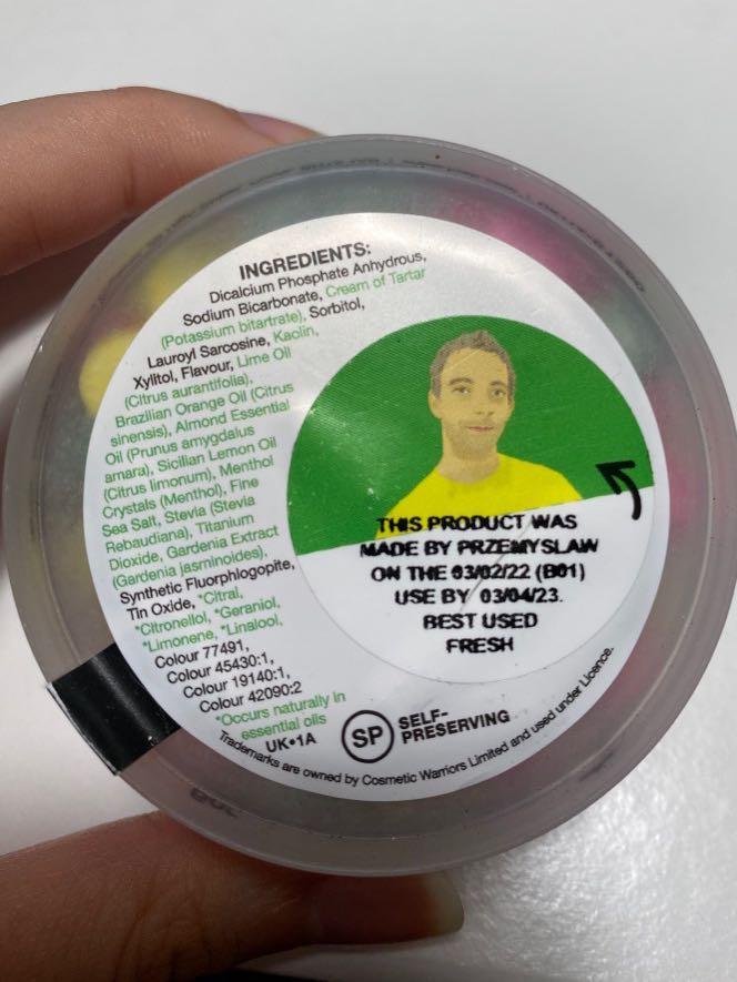 lush toothpaste tabs refresher (stain removing solid toothpaste ...