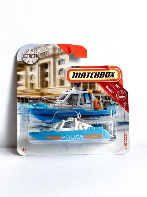 Matchbox Tinforcer Police Pursuit Boat, Hobbies & Toys, Toys & Games on ...