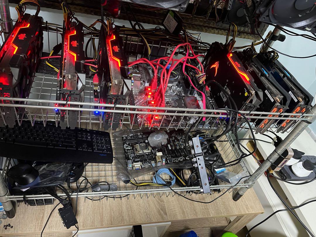 Mining Rigs / AMD RX 6800 & 5700XT GPUs, Computers & Tech, Desktops on ...