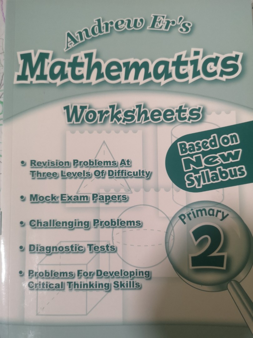 [NEW] P2 Andrew Er's mathematics worksheets, Hobbies & Toys, Books ...