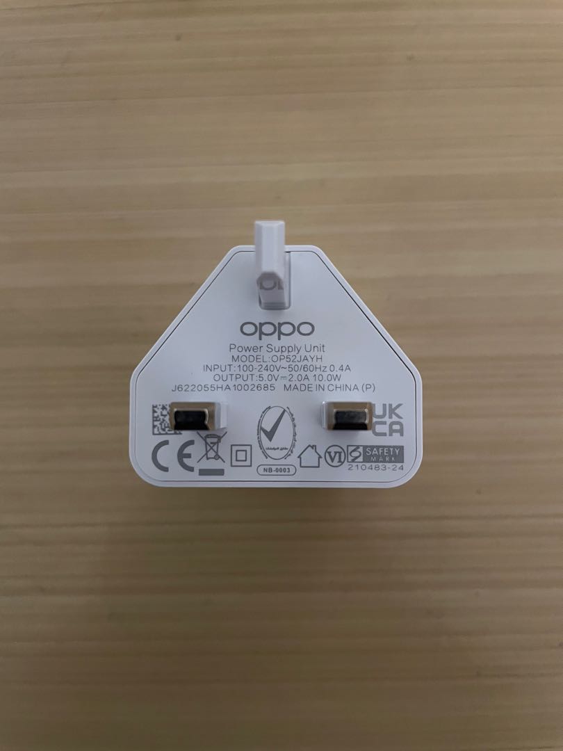 OPPO 5V/2A Adaptor (Original), Mobile Phones & Gadgets, Mobile & Gadget ...