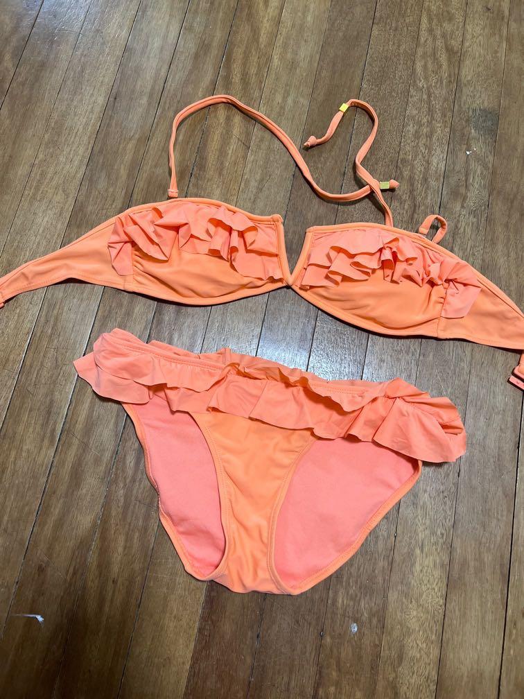 Orange Bikini Set, Women's Fashion, Swimwear, Bikinis & Swimsuits on ...