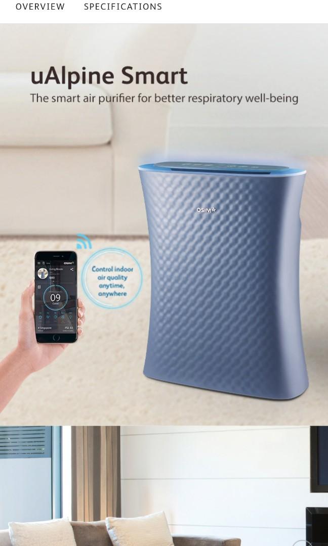 Osim uAlpine Smart Air Purifier, TV & Home Appliances, Air Purifiers ...