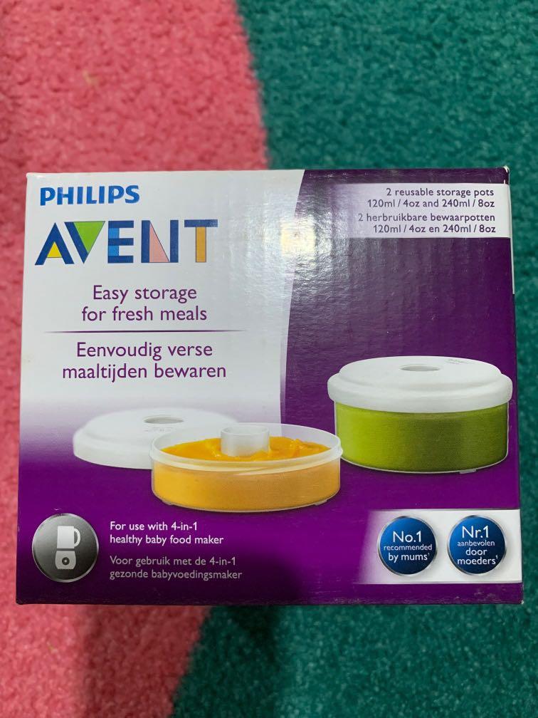 Philips Avent Fresh Food Storage Pots, Babies & Kids, Nursing & Feeding ...