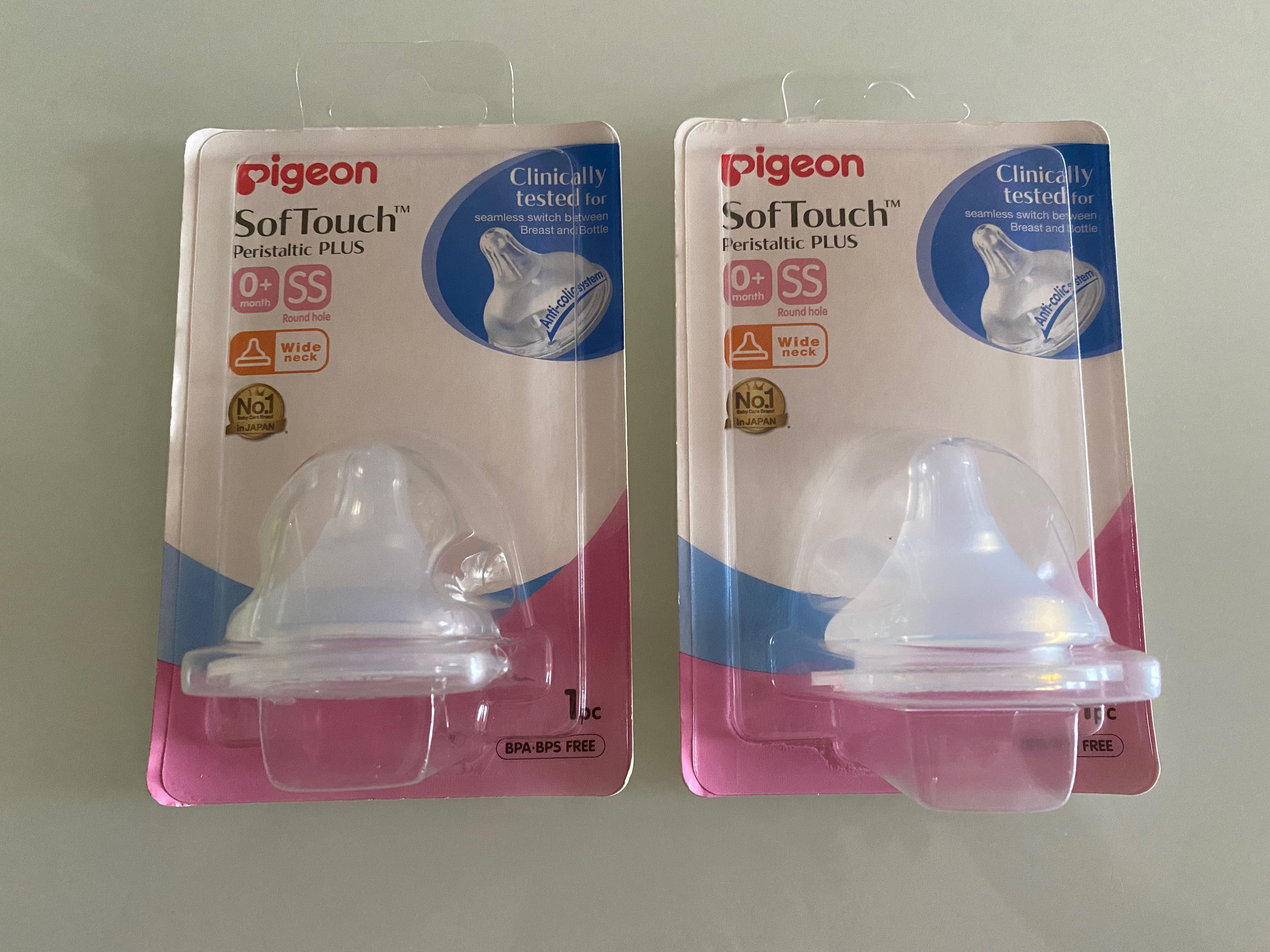 Pigeon SofTouch Peristaltic PLUS 0+ month SS, Babies & Kids, Nursing ...