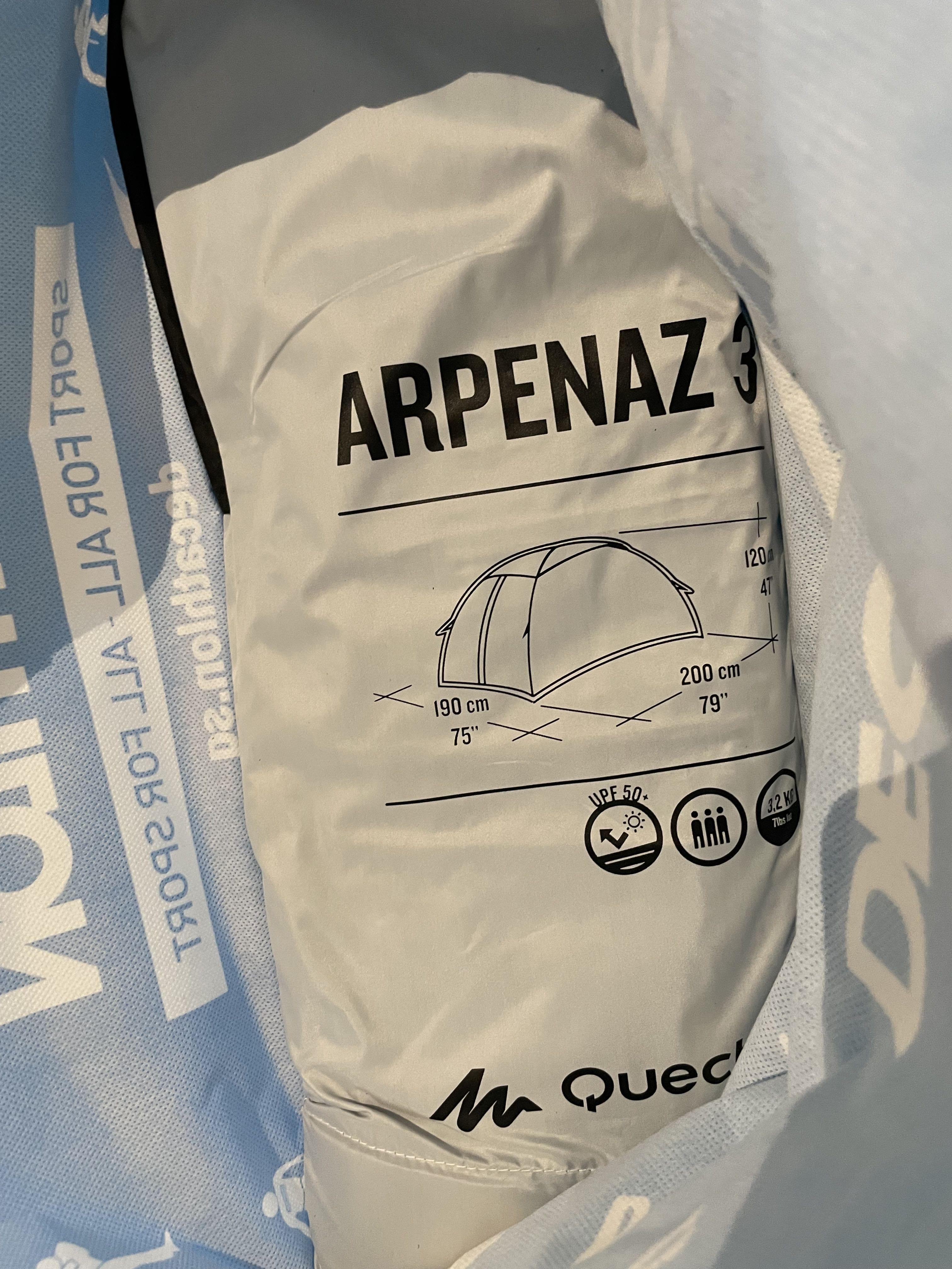 Quechua Arpenaz 3 person tent, Sports Equipment, Hiking & Camping on ...