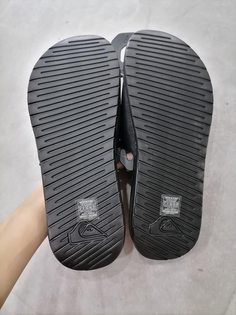 Quicksilver black rubber slides, Men's Fashion, Footwear, Slippers ...