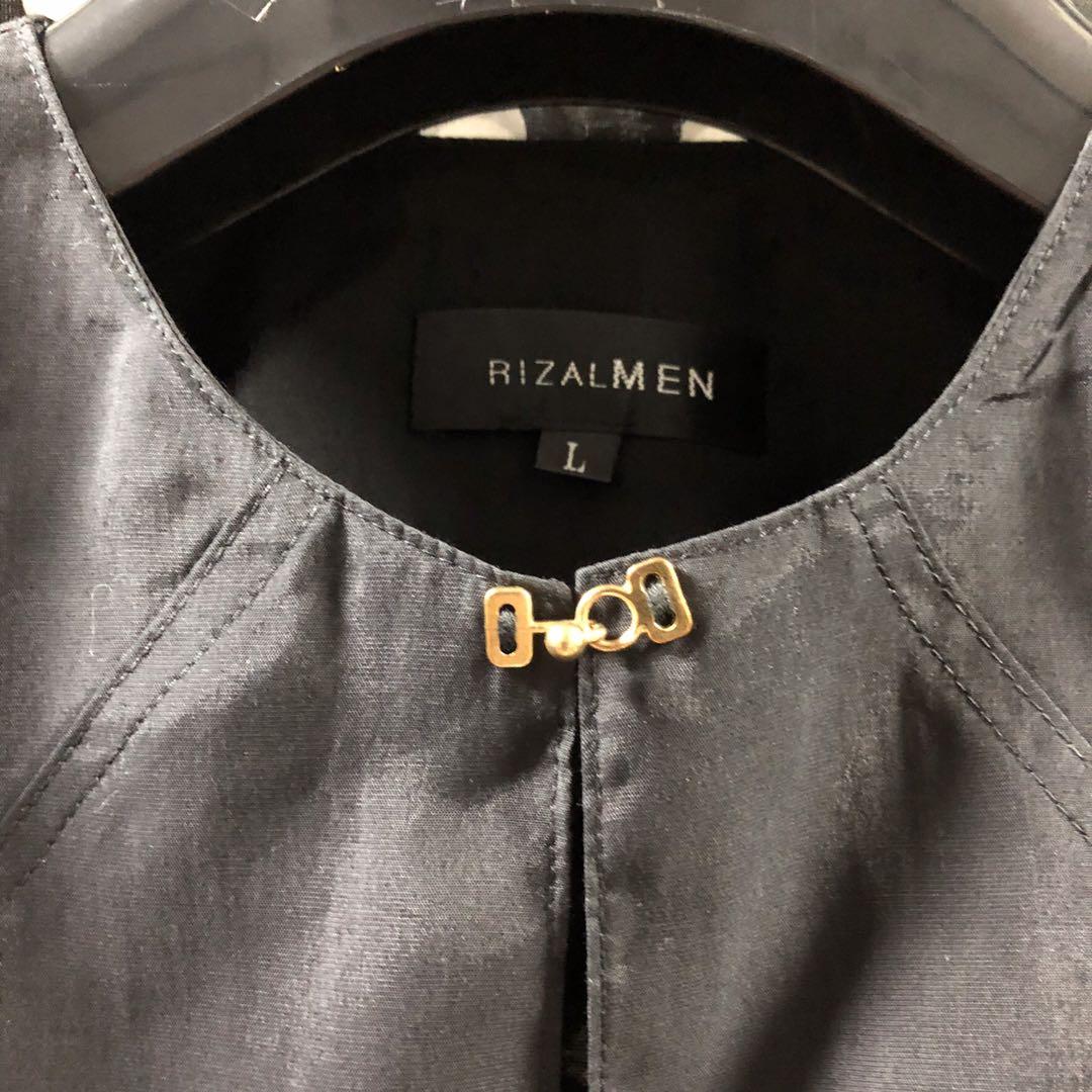 RIZALMAN BLACK BAJU MELAYU, Men's Fashion, Tops & Sets, Sets ...