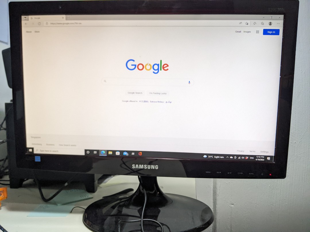 Samsung 20" LED Monitor S20C300BL, Computers & Tech, Desktops on Carousell