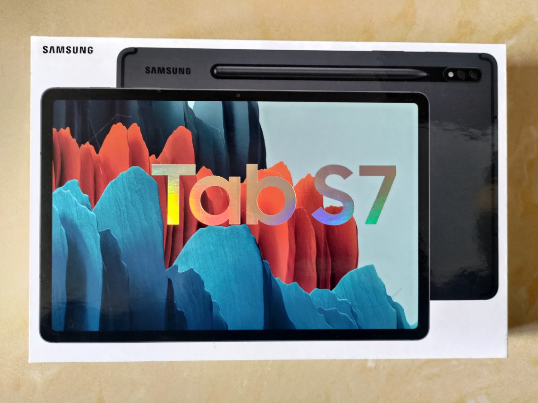 Samsung Galaxy Tab S7 Wifi 8+256 連 原廠Keyboard book cover, 手提電話, 平板電腦, 平板電腦 - Android - Carousell