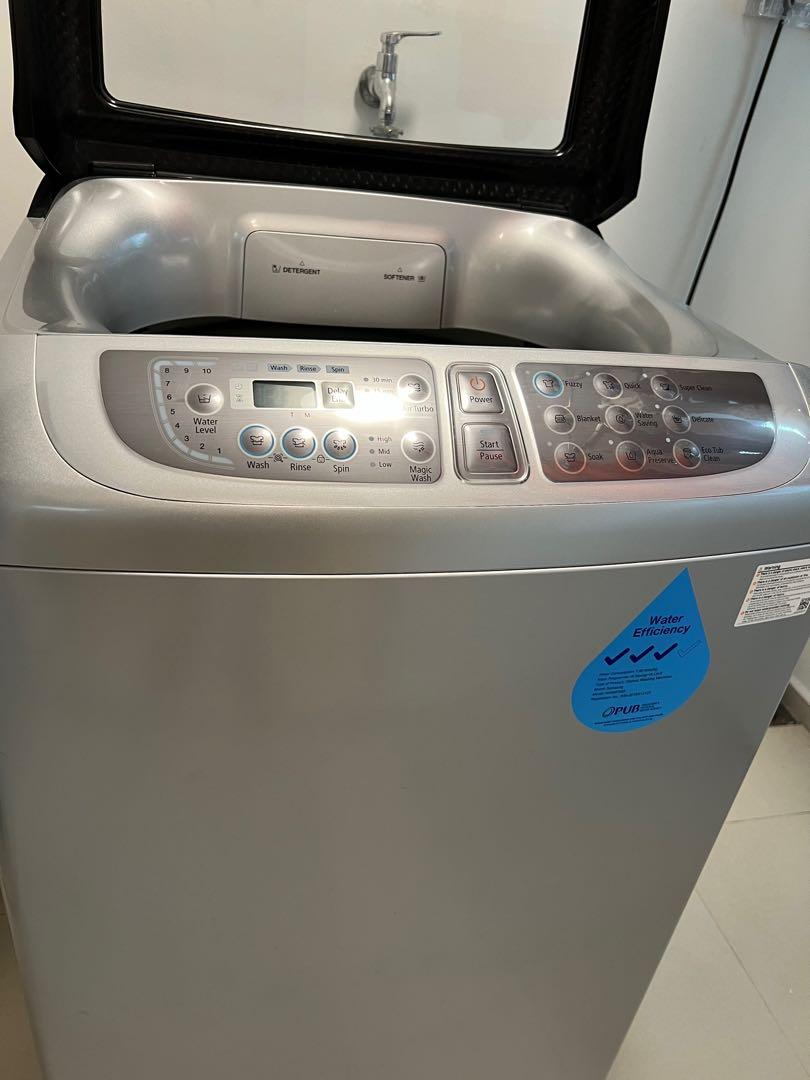 Samsung Washing Machine WA90F5S5 9kg, TV & Home Appliances, Washing ...