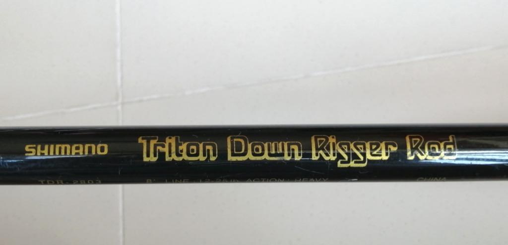 Shimano Triton Down Rigger Fishing Rod, TDR-2803, 8' Line: 12-25 Lbs ...