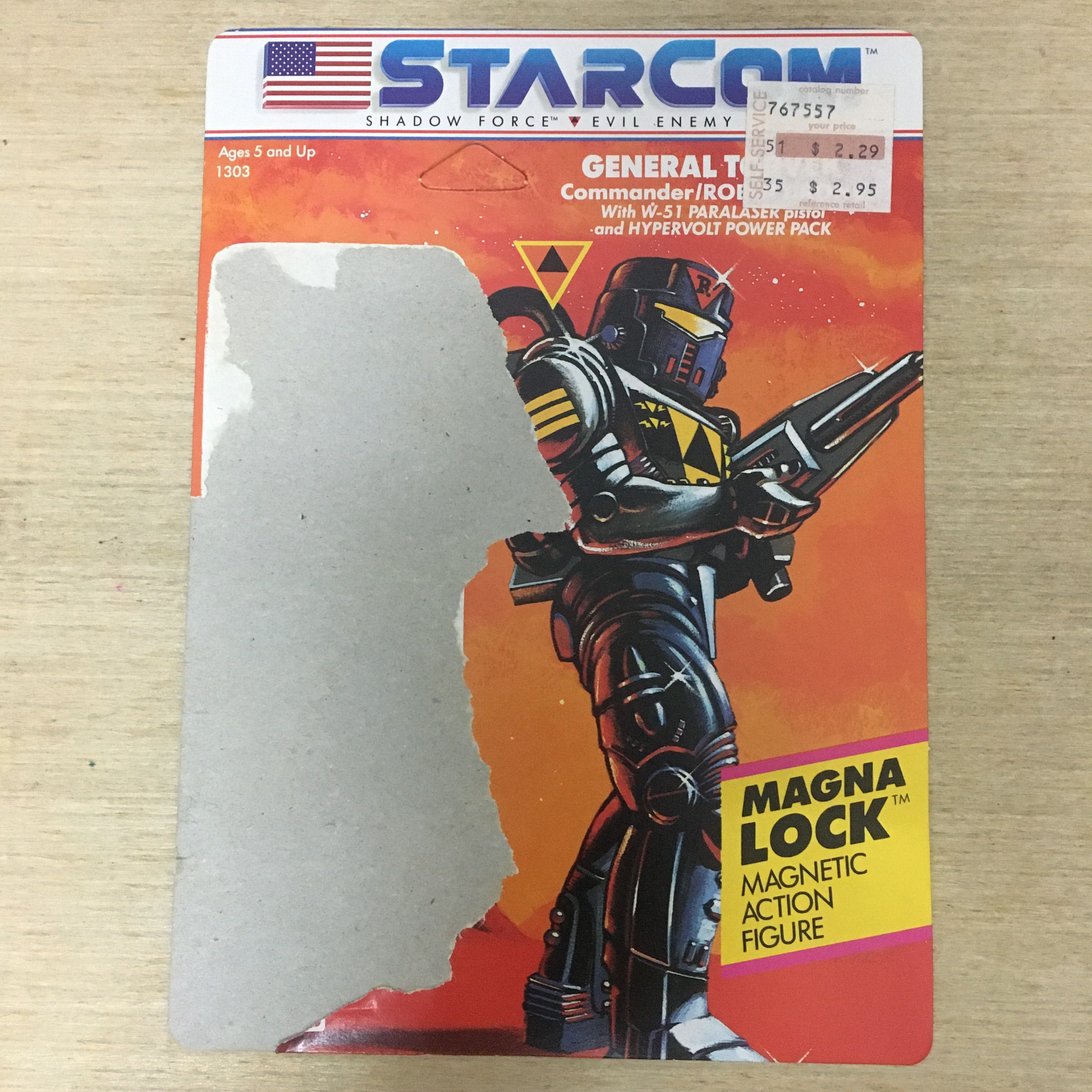 STARCOM: THE U.S. SPACE FORCE GENERAL TORVEK ACTION FIGURE PACKAGING ...