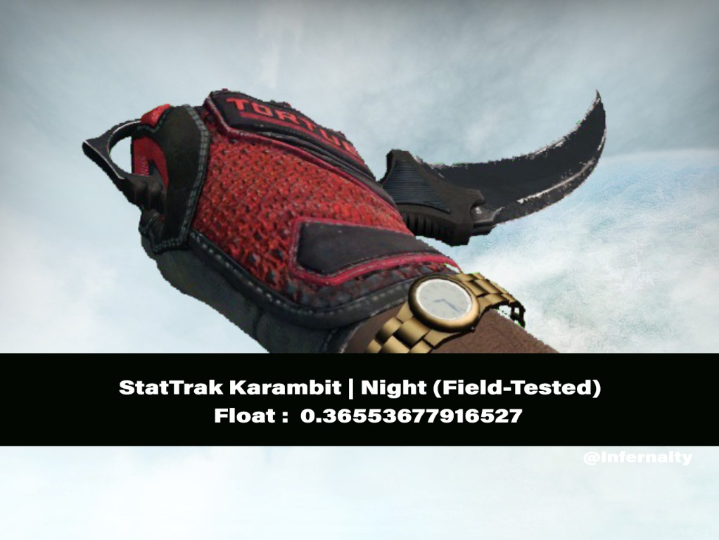 StatTrak Karambit Night FT CSGO SKINS KNIVES, Video Gaming, Gaming ...