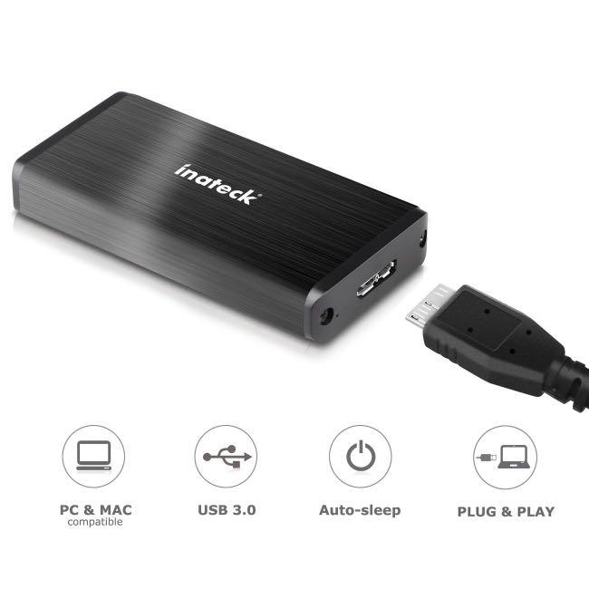 [Support UASP] Inateck USB 3.0 mSATA Aluminum SSD Enclosure Adapter ...