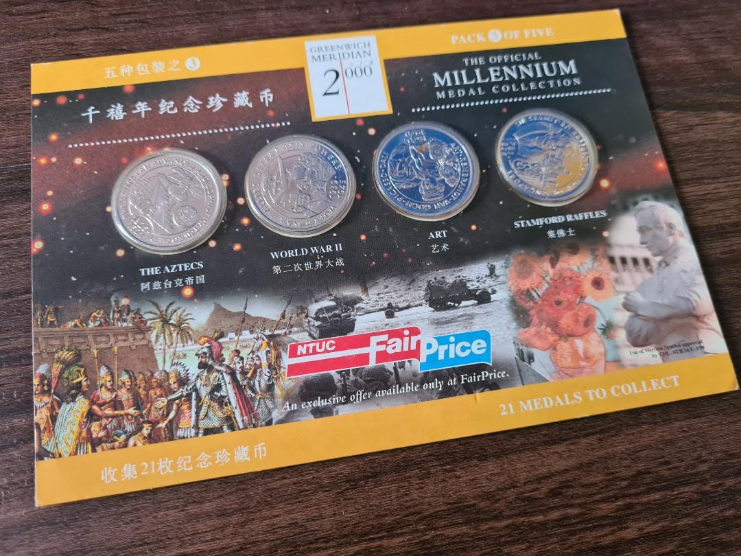 Vintage 1999 - The Official Millennium Medal Collection, Hobbies & Toys ...
