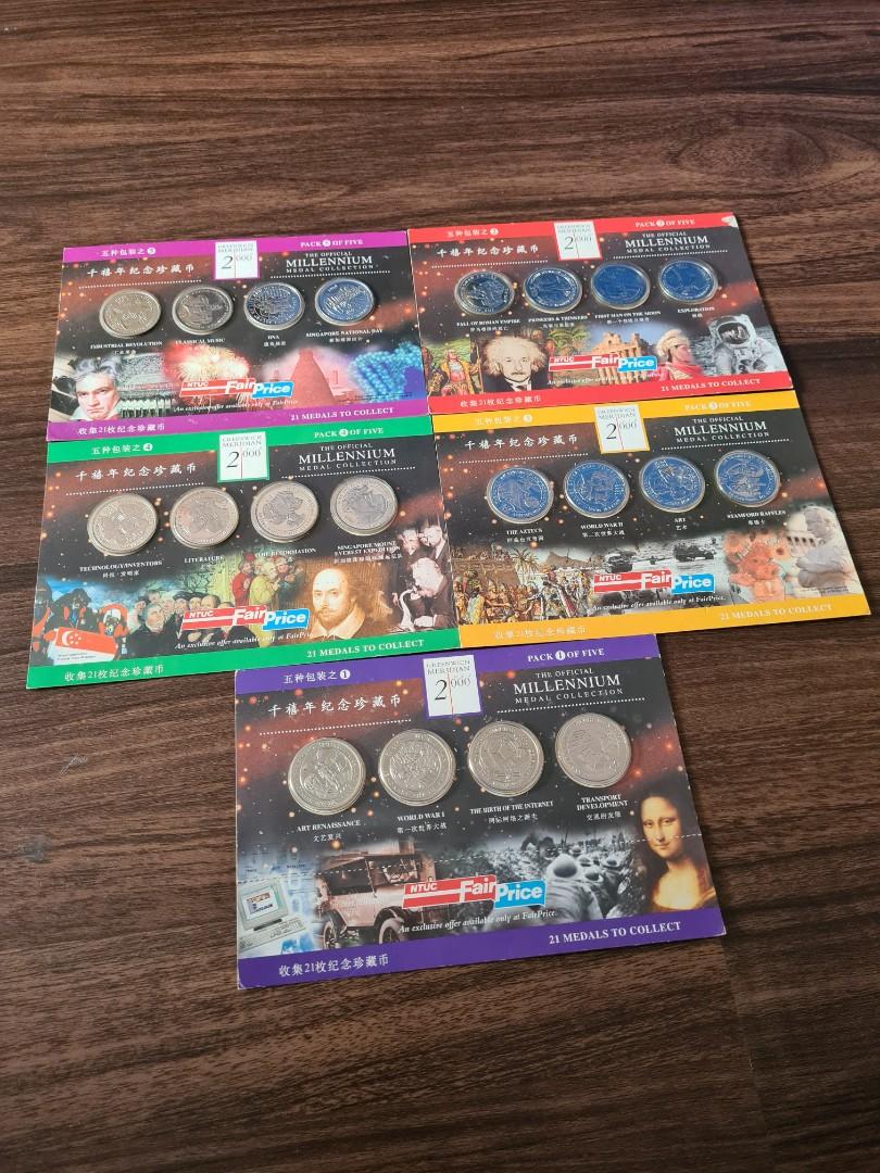 Vintage 1999 - The Official Millennium Medal Collection, Hobbies & Toys ...