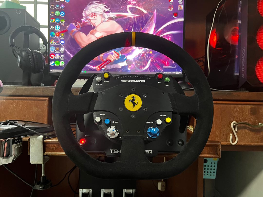 Thrustmaster TS-PC Ferrari Challenge Edition, Video Gaming, Video Game ...