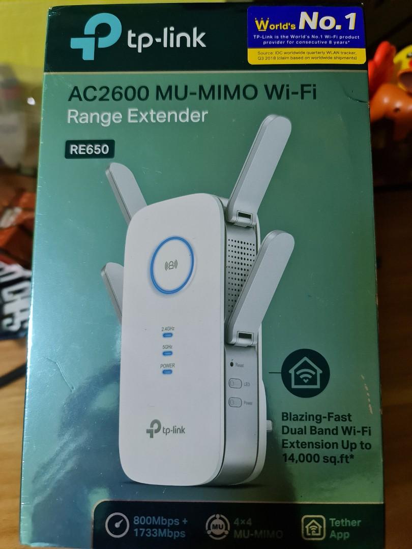 Tp-link Ac2600 MU-MIMO WIFI Range Extender RE650, Computers & Tech ...