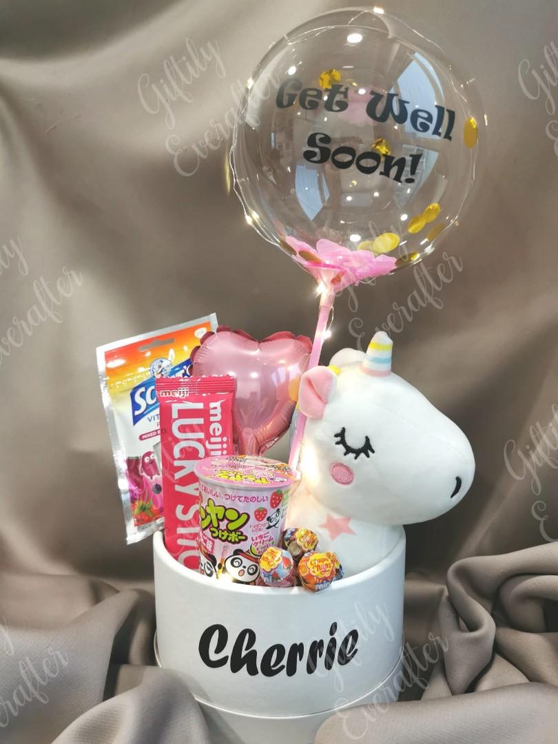 Unicorn get well soon hamper | snack hamper for kids | customised ...