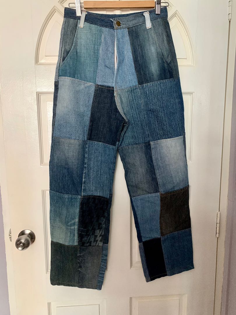 VINTAGEWKND Rework Patchwork Jeans, Women's Fashion, Bottoms, Jeans ...