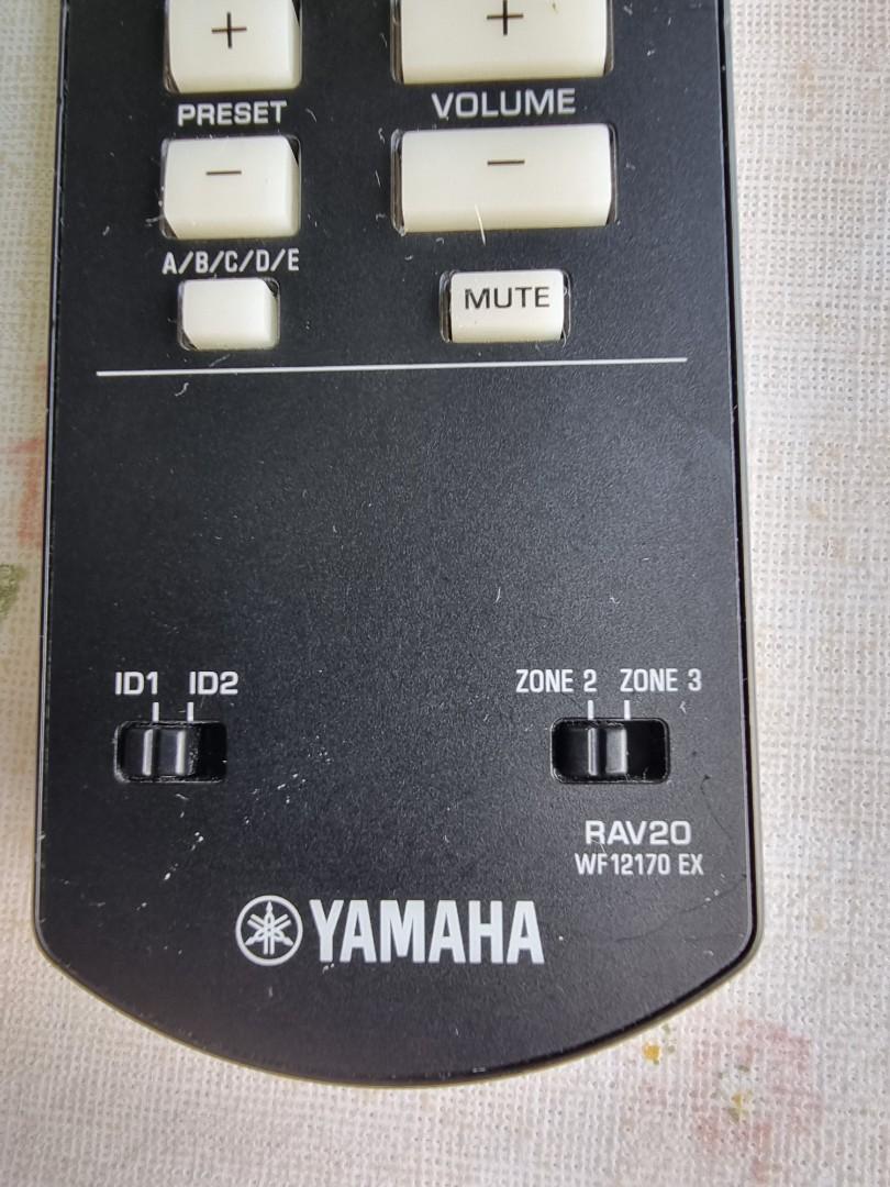 Yamaha Remote Control RAV20 (WF12170 EX), TV & Home Appliances, TV ...