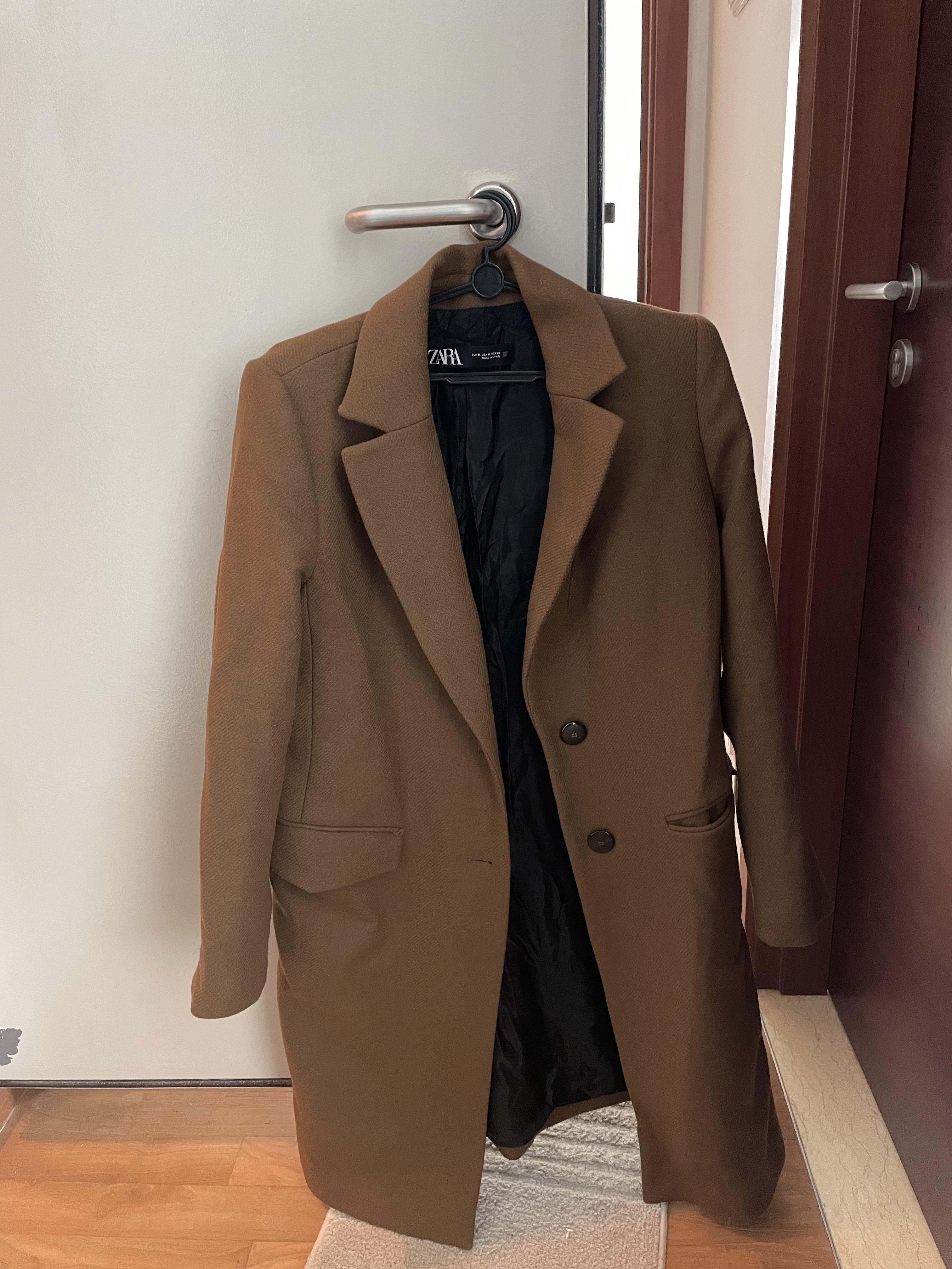 Zara Overcoat, Women's Fashion, Coats, Jackets and Outerwear on Carousell