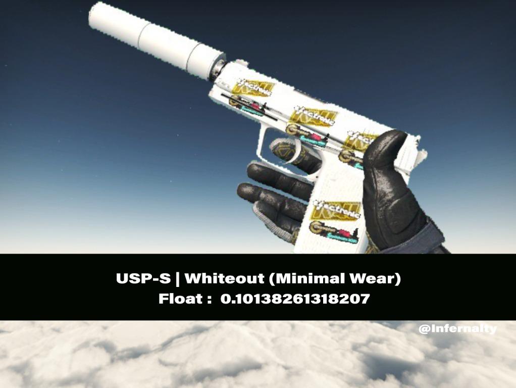 (0.10FV) USP-S Whiteout MW CSGO SKINS KNIVES, Video Gaming, Gaming ...