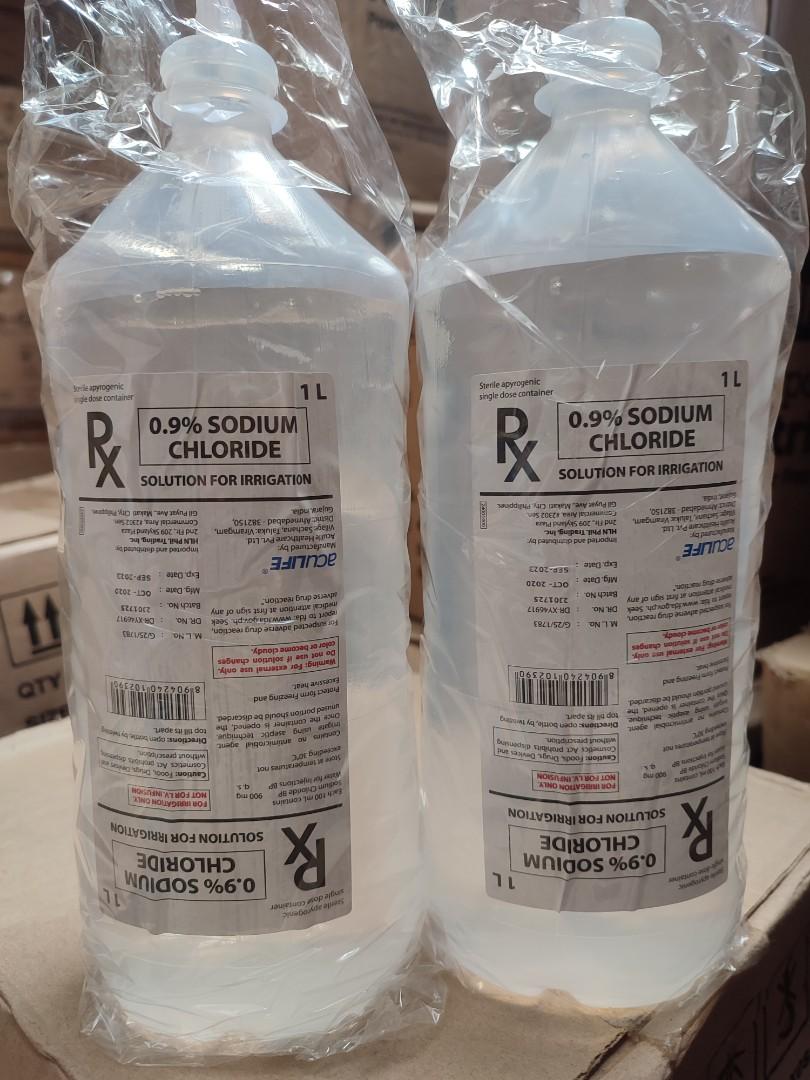 0.9% Sodium Chloride (Solution for Irrigation), Health & Nutrition ...