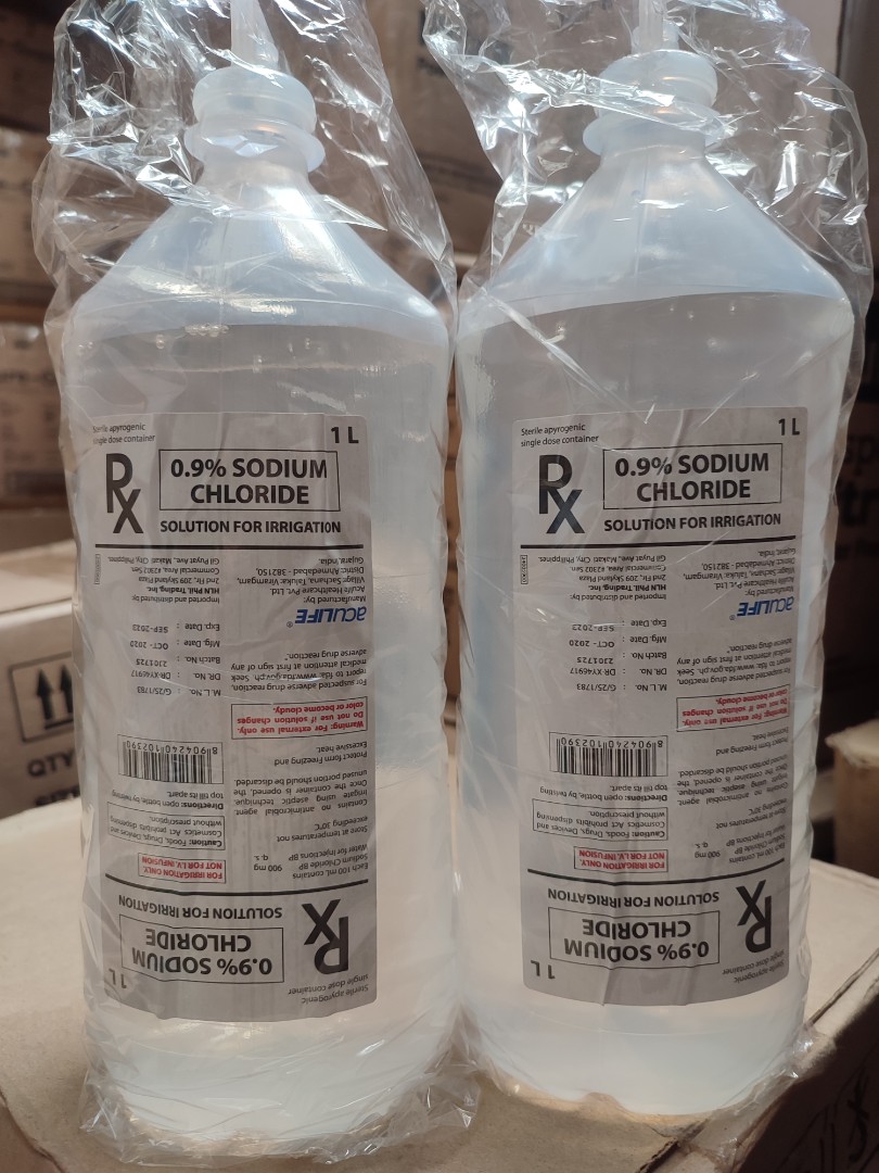 0.9% Sodium Chloride (Solution for Irrigation), Health & Nutrition ...