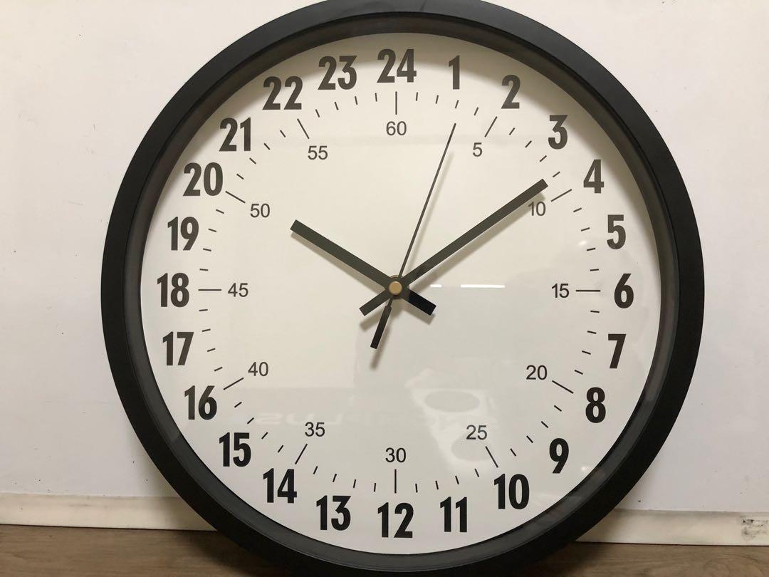 24 hour clock by Quartz, Furniture & Home Living, Home Decor, Clocks on ...