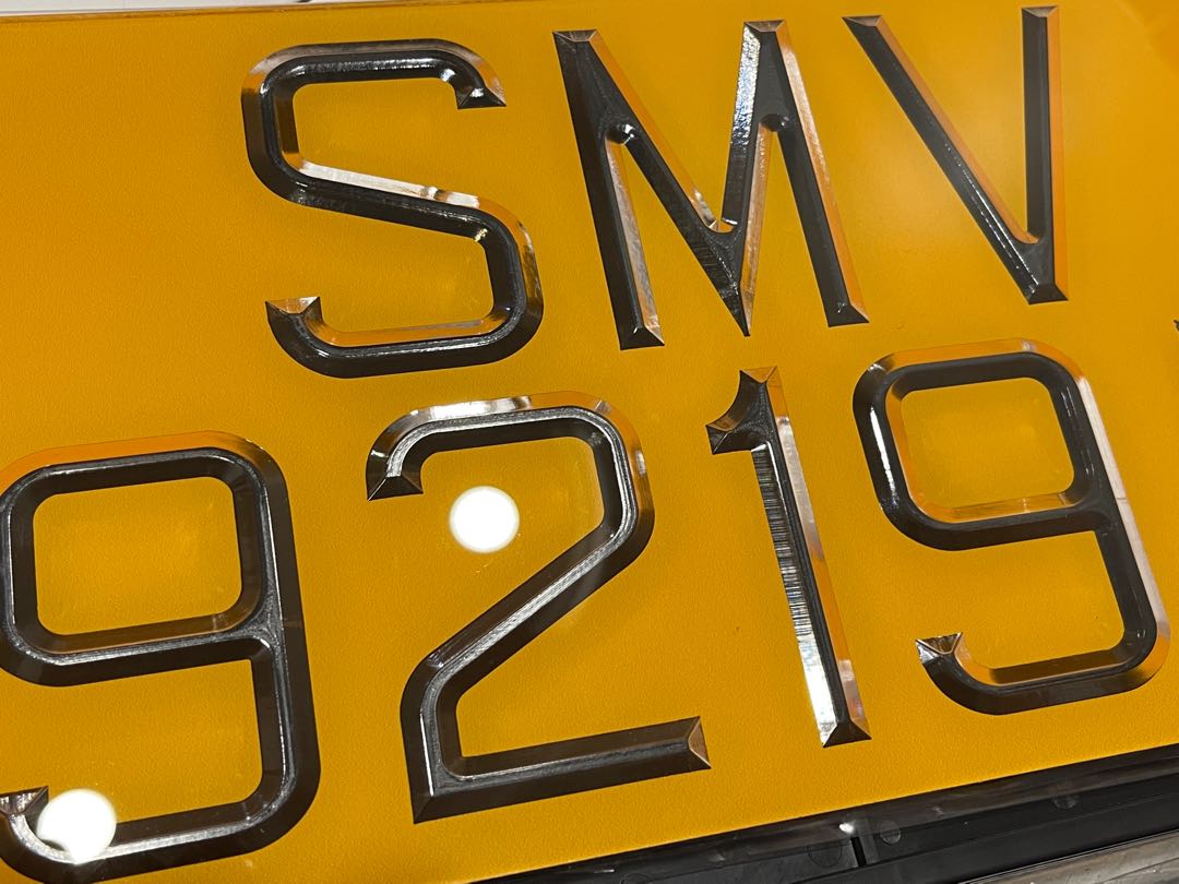 3D laser cut number plate, Car Accessories, Car Plates on Carousell