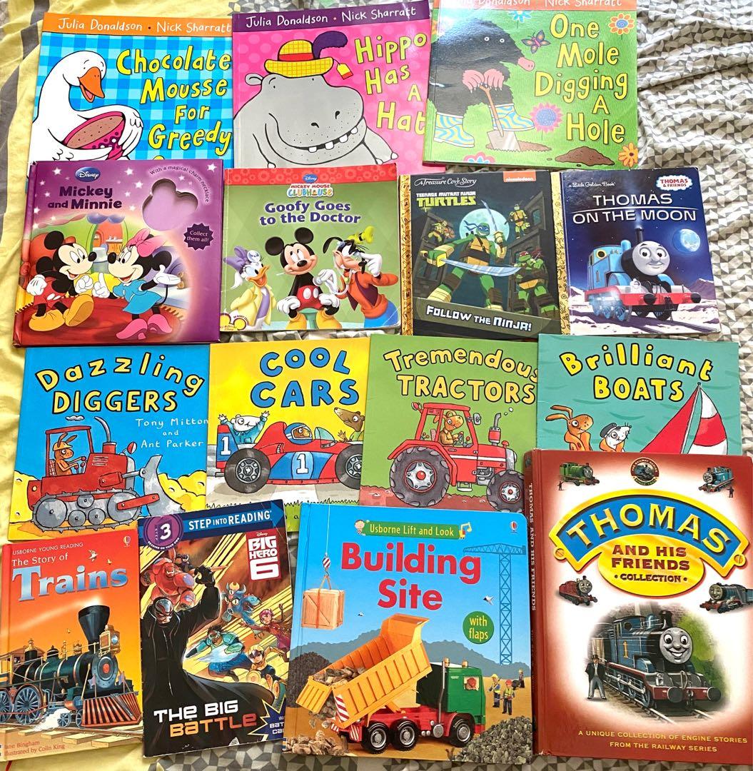 【清屋】$50/15本 Thomas Mickey Mouse Disney, 興趣及遊戲, 書本 & 文具, 小朋友書 - Carousell